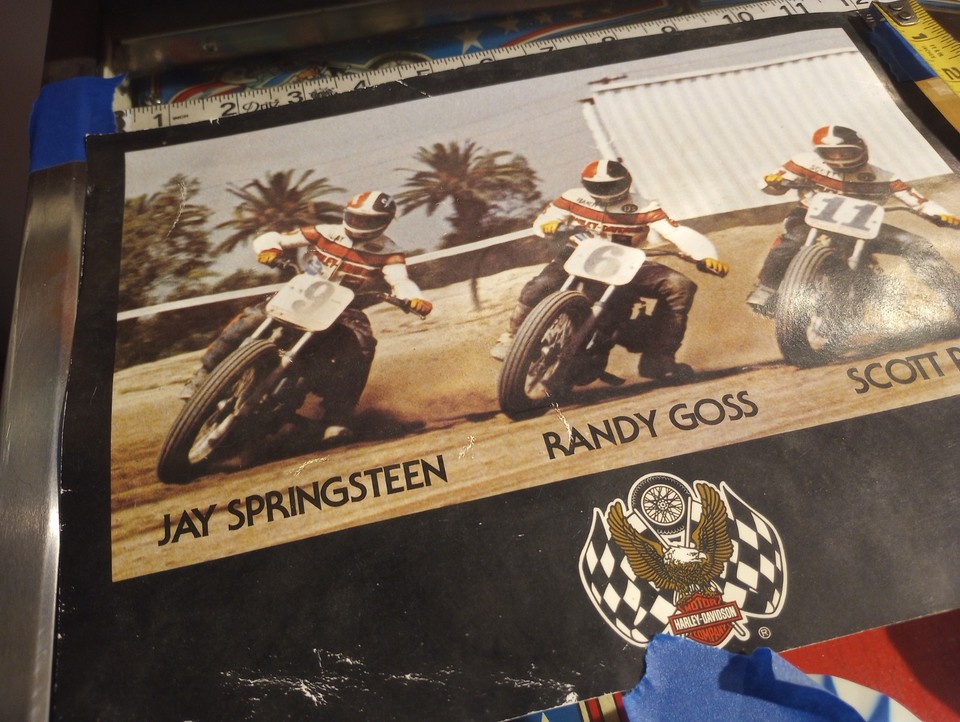 Harley Davidson Flat Track Poster Jay Springsteen Randy Goss Scott ...