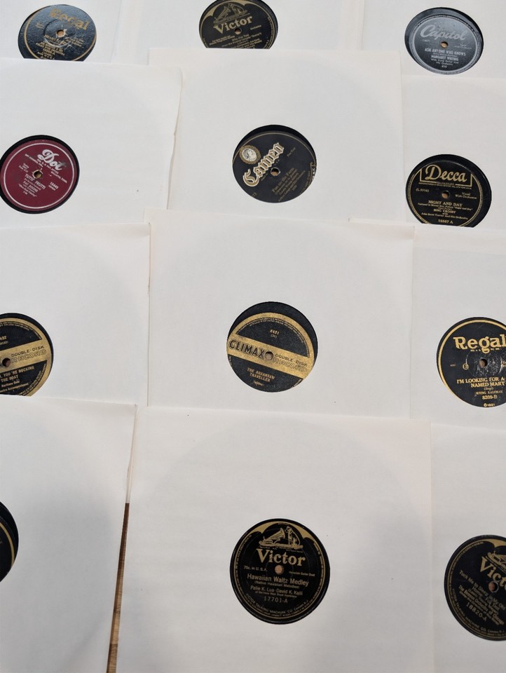 Lot Of 12 78 RPM Records Victor Climax Decca Cameo Capital Regal Dot ...