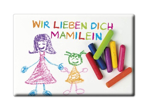 Magnet WIR LIEBEN DICH MAMILEIN Kühlschrankmagnet Muttertag Geschenk ...