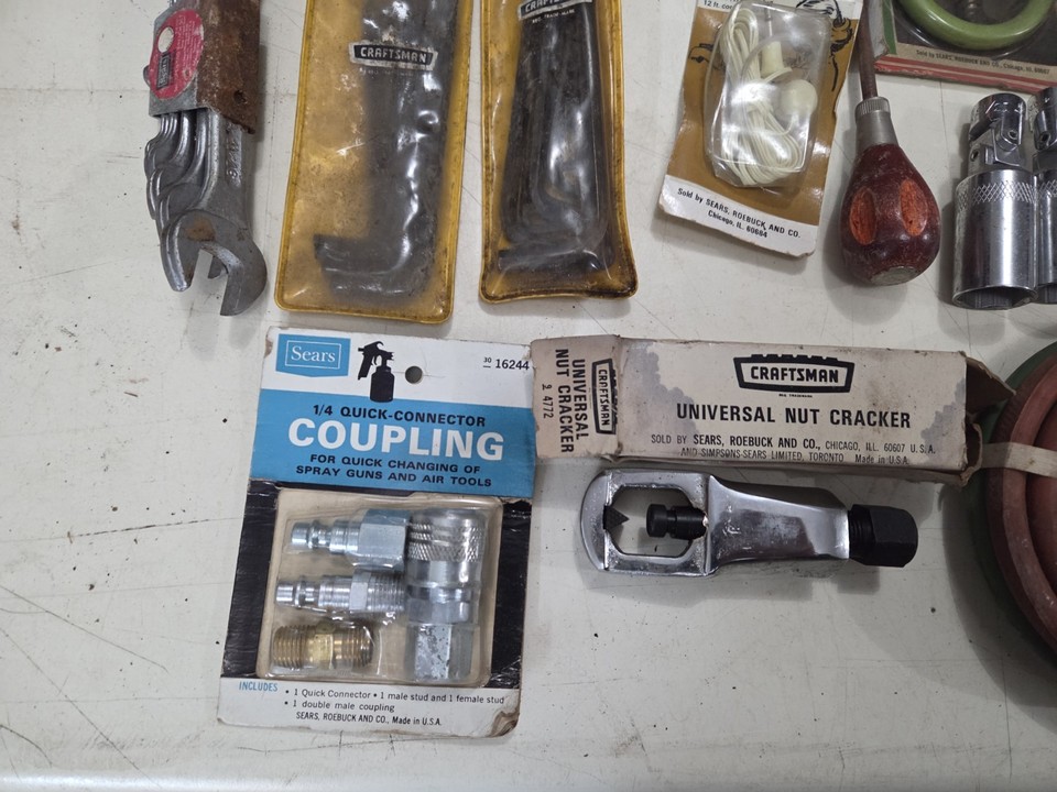 Lot #1 - Lot Of Vintage NOS Sears And Craftsman USA Tools And More ...