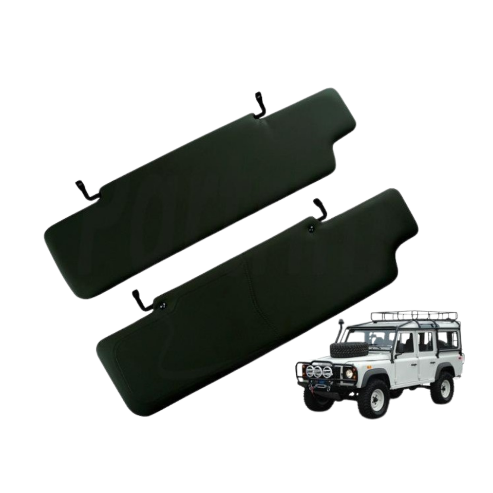 Pair of Black Sun Visors Fits Land Rover Defender 90 110 – 2pc Set | eBay