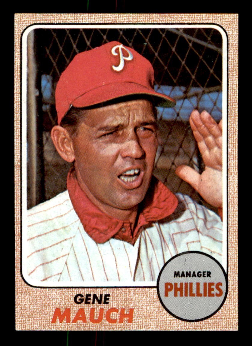 1968 Topps Baseball #122 Gene Mauch EX/MT *f1 | eBay