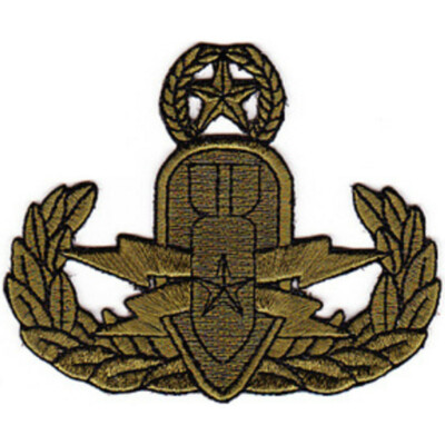 5" NAVY MASTER EOD EXPLOSIVE ORDNANCE DISPOSAL EMBROIDERED OD PATCH | eBay