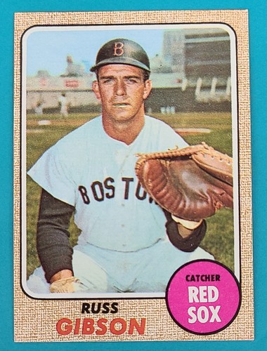 1968 Topps #297 Russ Gibson Boston Red Sox BASEBALL Card AB | eBay