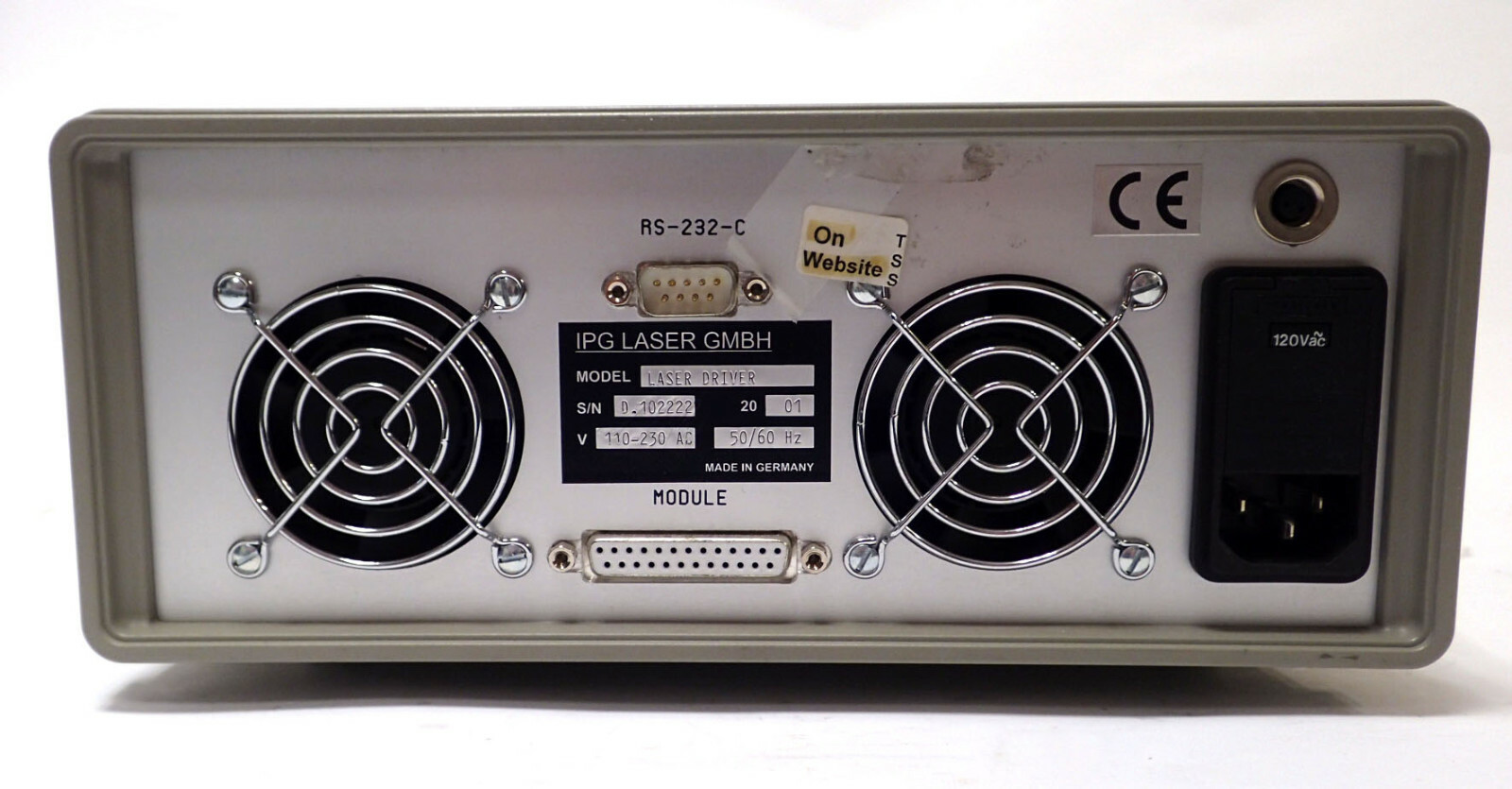 IRE-POLUS GROUP PYL-1-1495-R LASER DRIVER 120VAC, RS-232-C, TESTED FOR ...