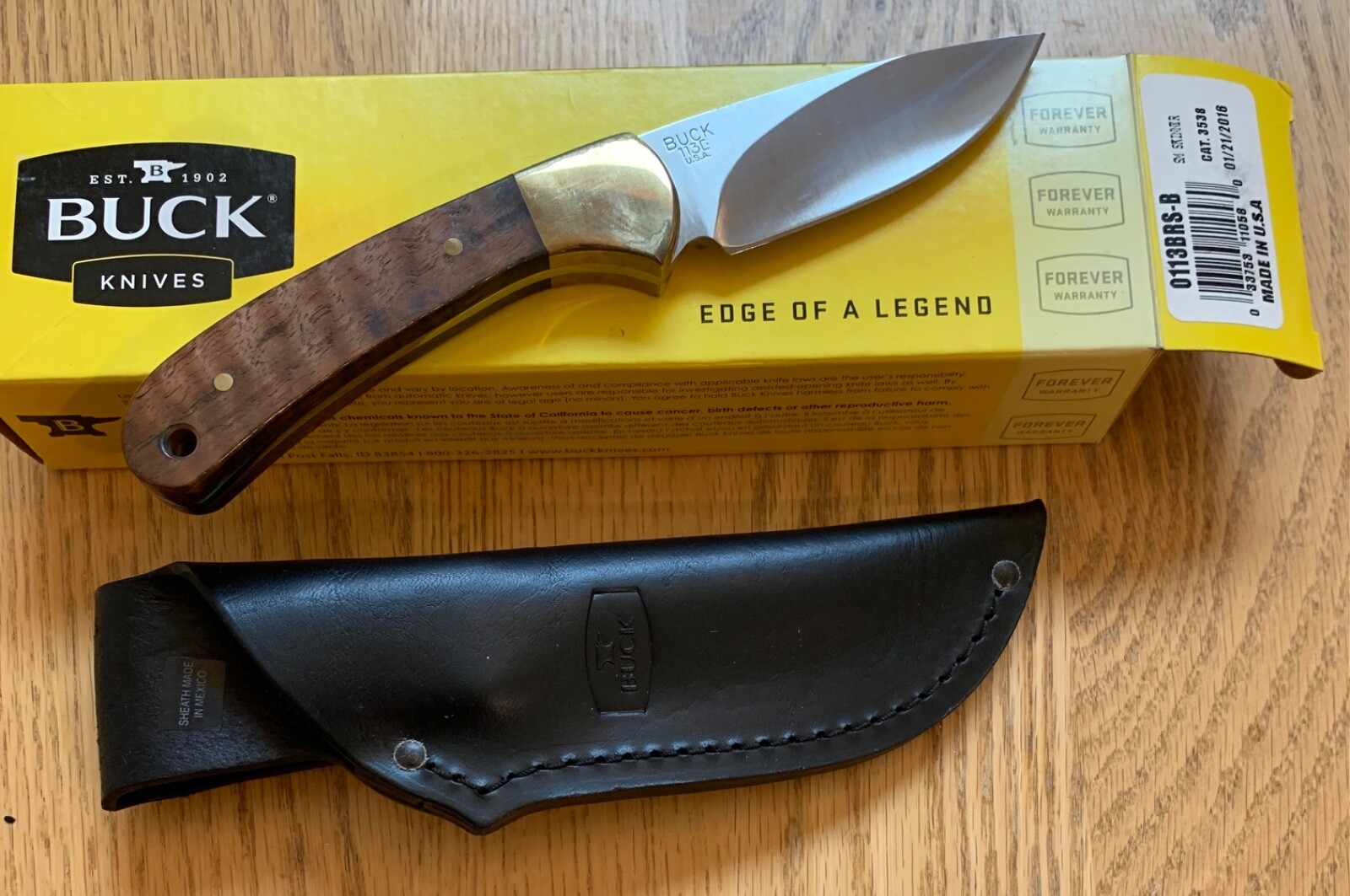 BUCK 113 SKINNER KNIFE NEVER USED IN BOX D27 | eBay