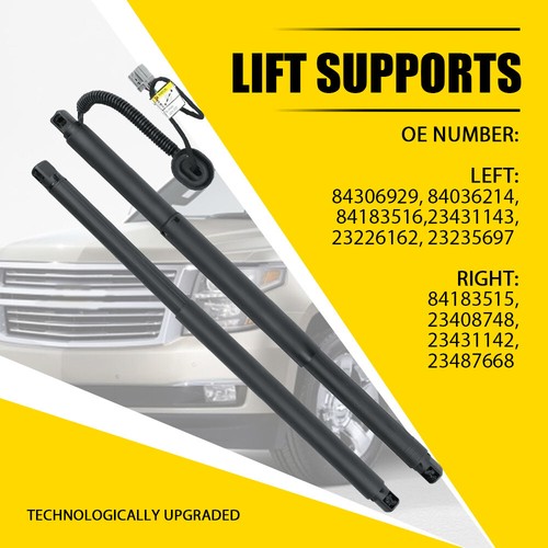 2x For 2015~2020 Chevy Suburban Rear Trunk Tailgate Lift Gate Shock ...