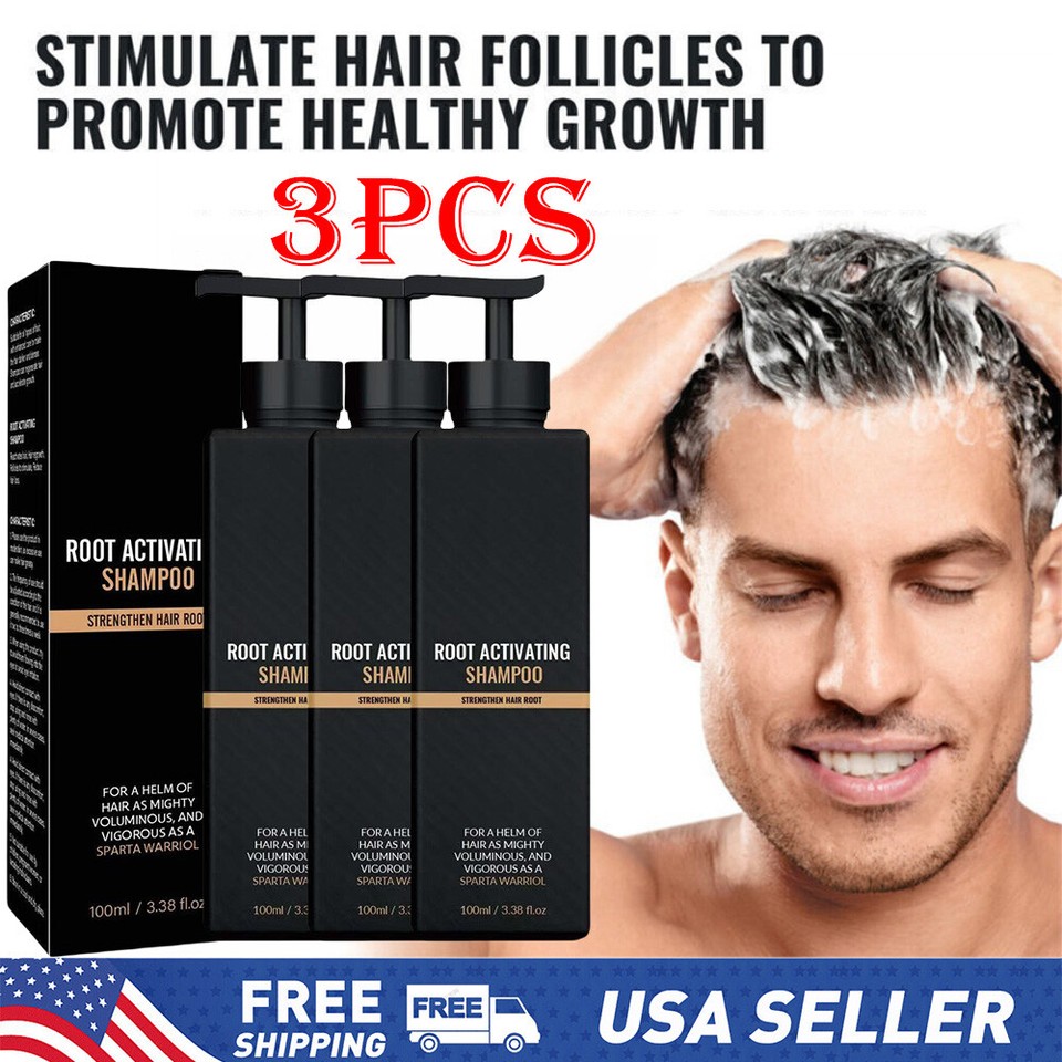 1-3PCS Root Activator Shampoo, SPARTAN Hair Loss Shampoo,Shampoo Root ...
