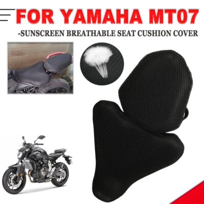 for yamaha mt07 fz07 2014-2018 anti-slip 3D mesh fabric breathable seat ...