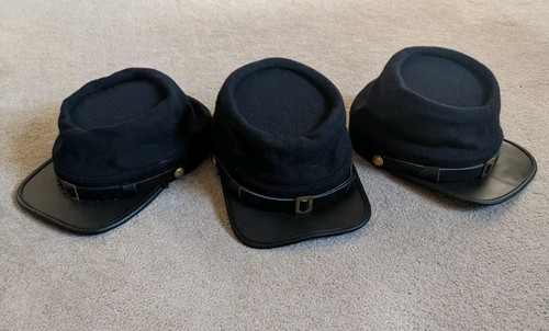 CIVIL WAR US UNION Cap Sz M INFANTRY NAVY BLUE WOOL KEPI FORAGE ...