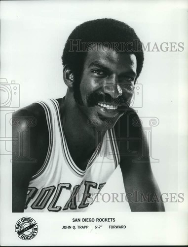 1970 Press Photo San Diego Rockets forward player John Q. Trapp ...