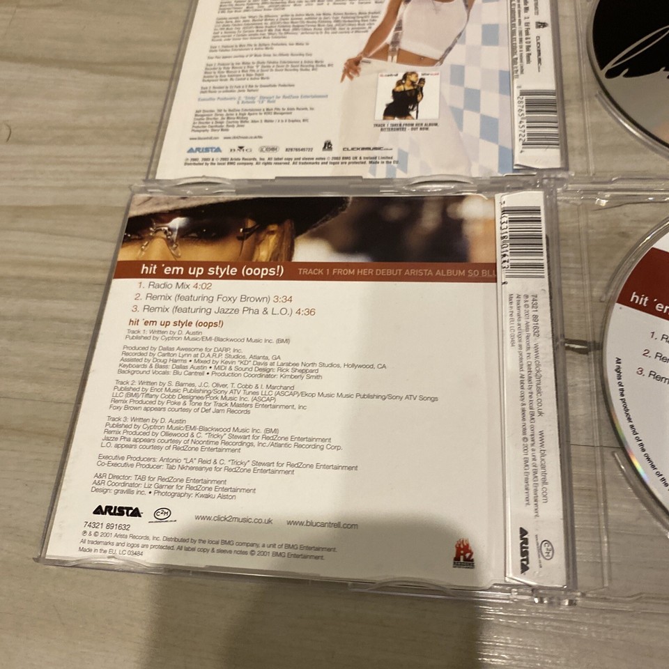 Blu Cantrell 2 IMPORT CD LOT - Breathe & Hit ‘em Up Style (oops!) 💿 | eBay