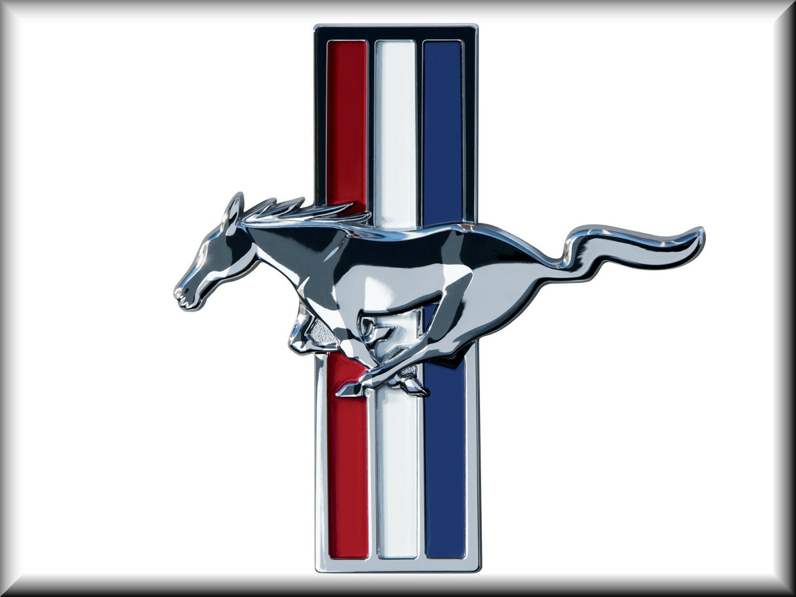 Ford Mustang EMBLEM LOGO, Flexible Toolbox/Refrigerator Magnet, READ ...