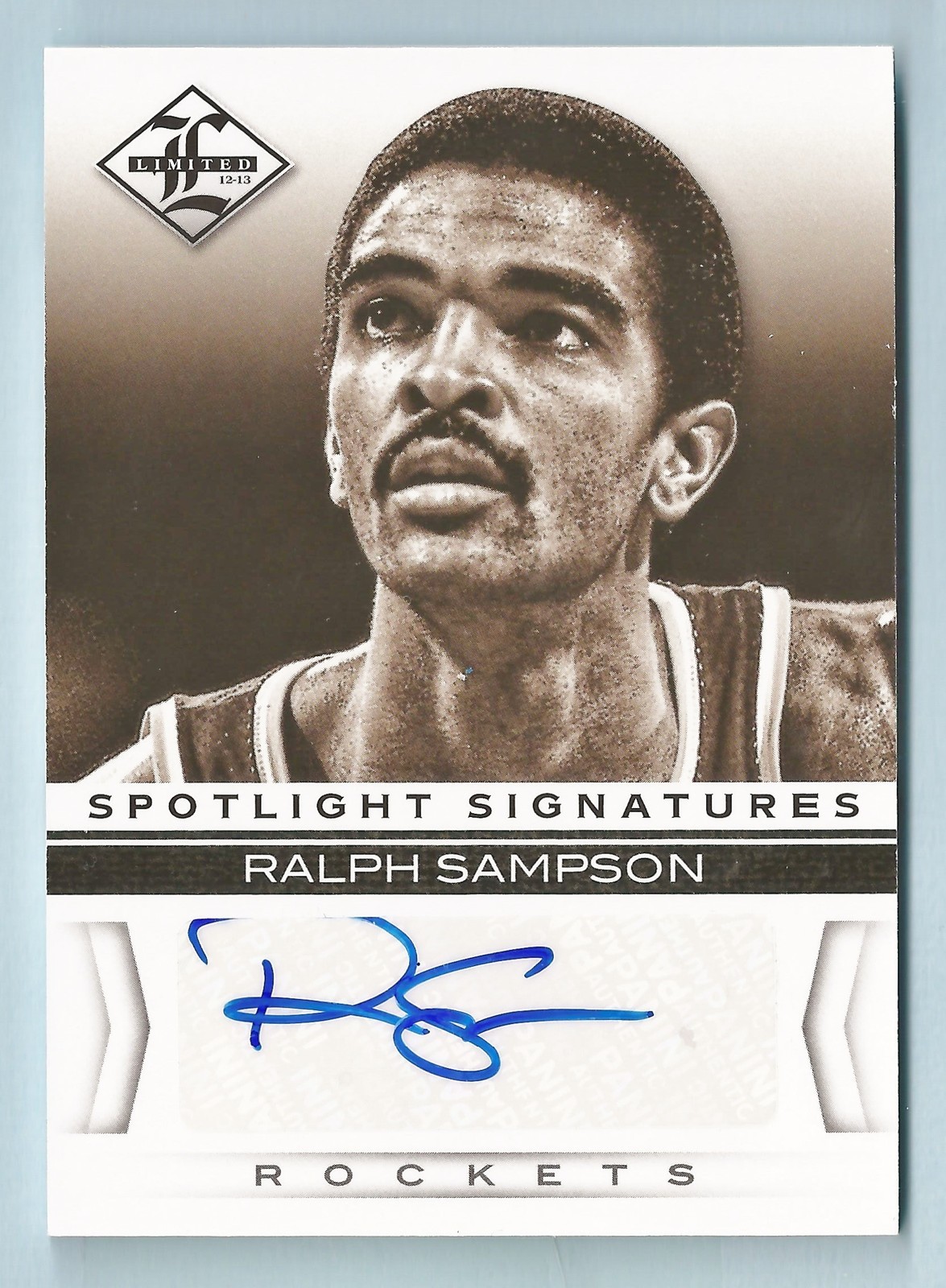 RALPH SAMPSON 2012/13 LIMITED SPOTLIGHT SIGNATURES AUTOGRAPH AUTO /99 ...