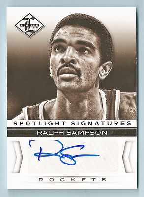 RALPH SAMPSON 2012/13 LIMITED SPOTLIGHT SIGNATURES AUTOGRAPH AUTO /99 ...