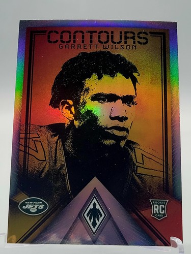 2022 PHOENIX GARRETT WILSON CONTOURS SILVER ROOKIE FOOTBALL CARD JETS ...