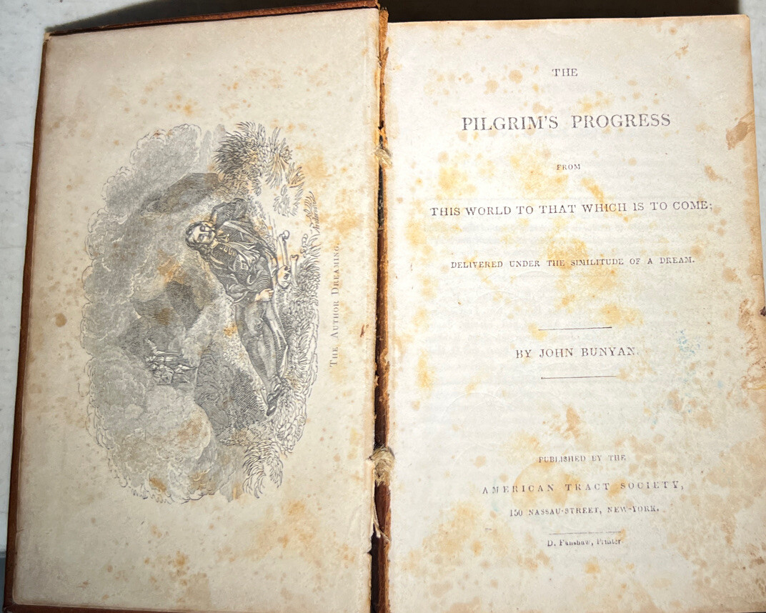 The Pilgrim's Progress by John Bunyan 1840 Rare Hardcover American ...