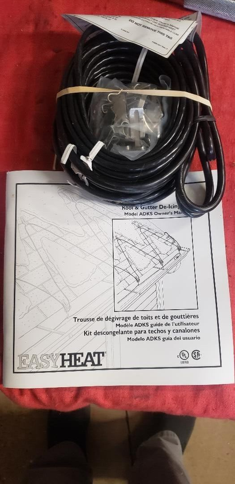 Gutter and Roof heaters Easy Heat ADKS - 0150 30 ft. L De-Icing Cable ...