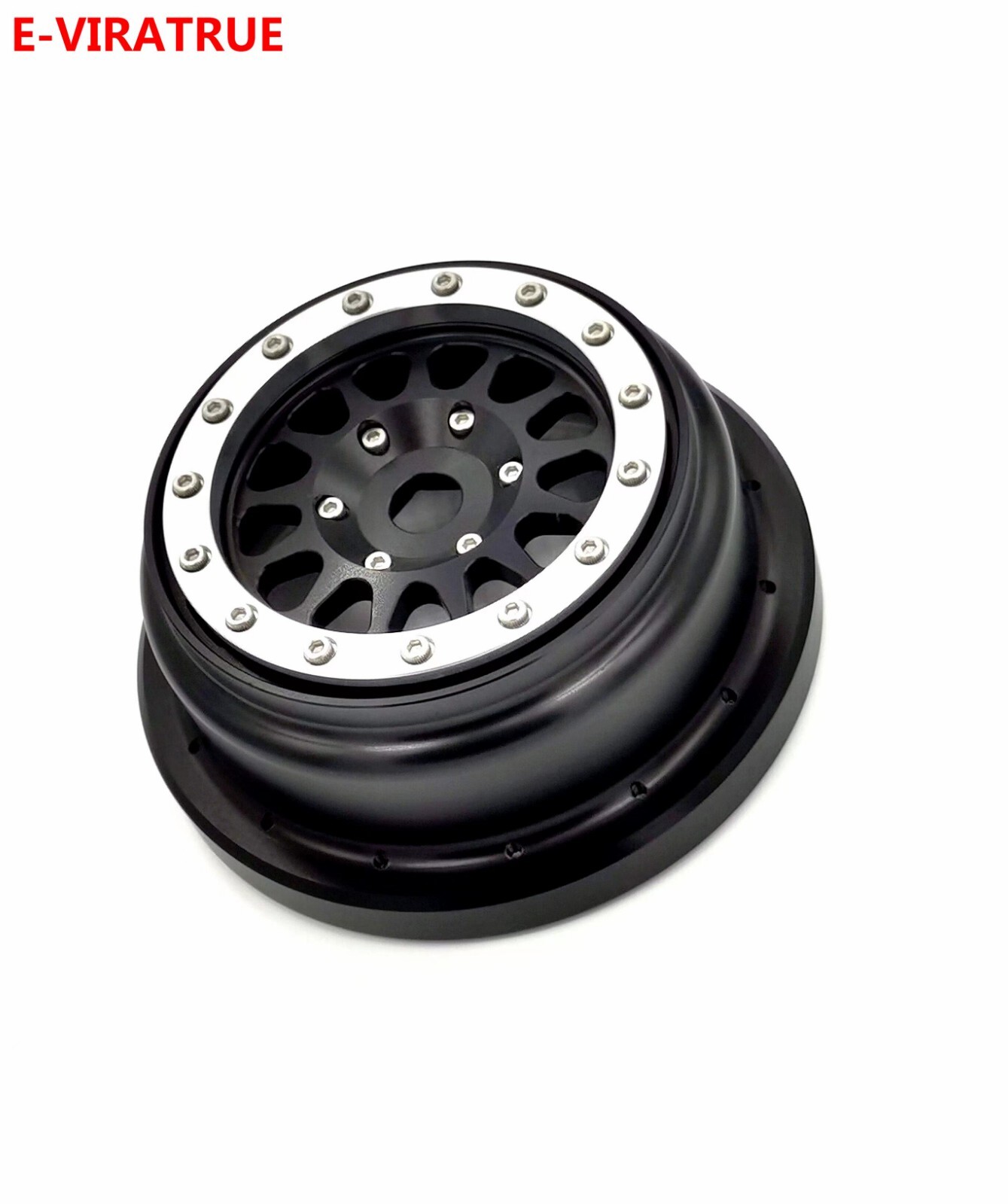 E-VIRATRUE Losi Super BAJA REY 2.0 1/6 CNC Aluminum Wheel(Black/Ring ...