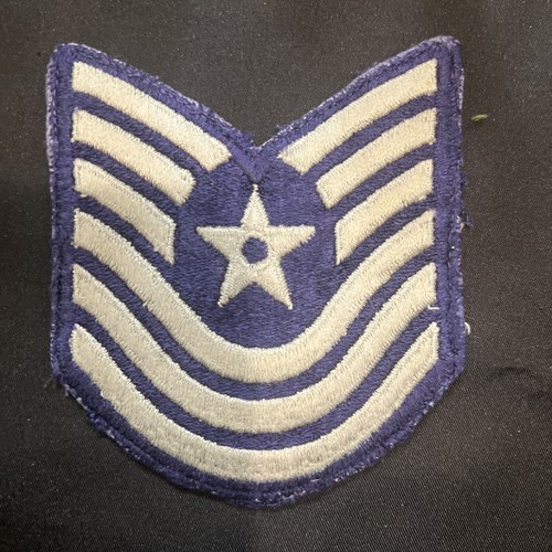🇺🇸😎US Air Force Master Sergeant Patch Blue Silver Chevron As Pictures😎 ...