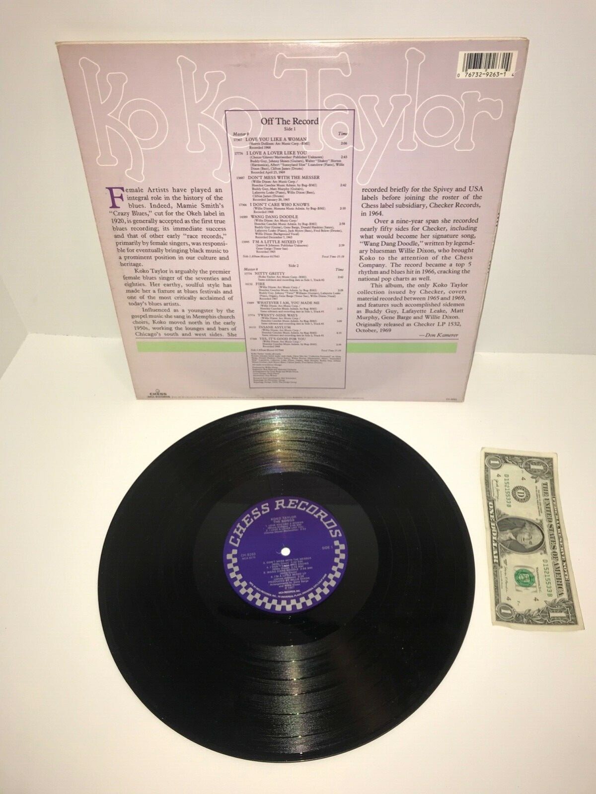 Vintage Koko Taylor LP The Original Chess Masters produced by Willie ...