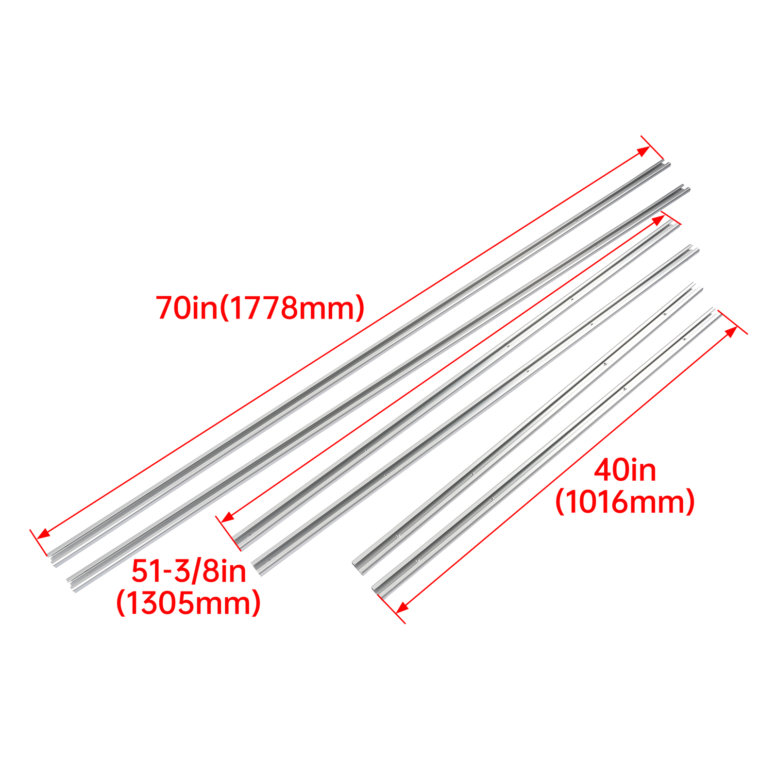 Roof Side Rails Kit Fits Mercedes Benz Sprinter 170 Wheel Base 07-20 ...