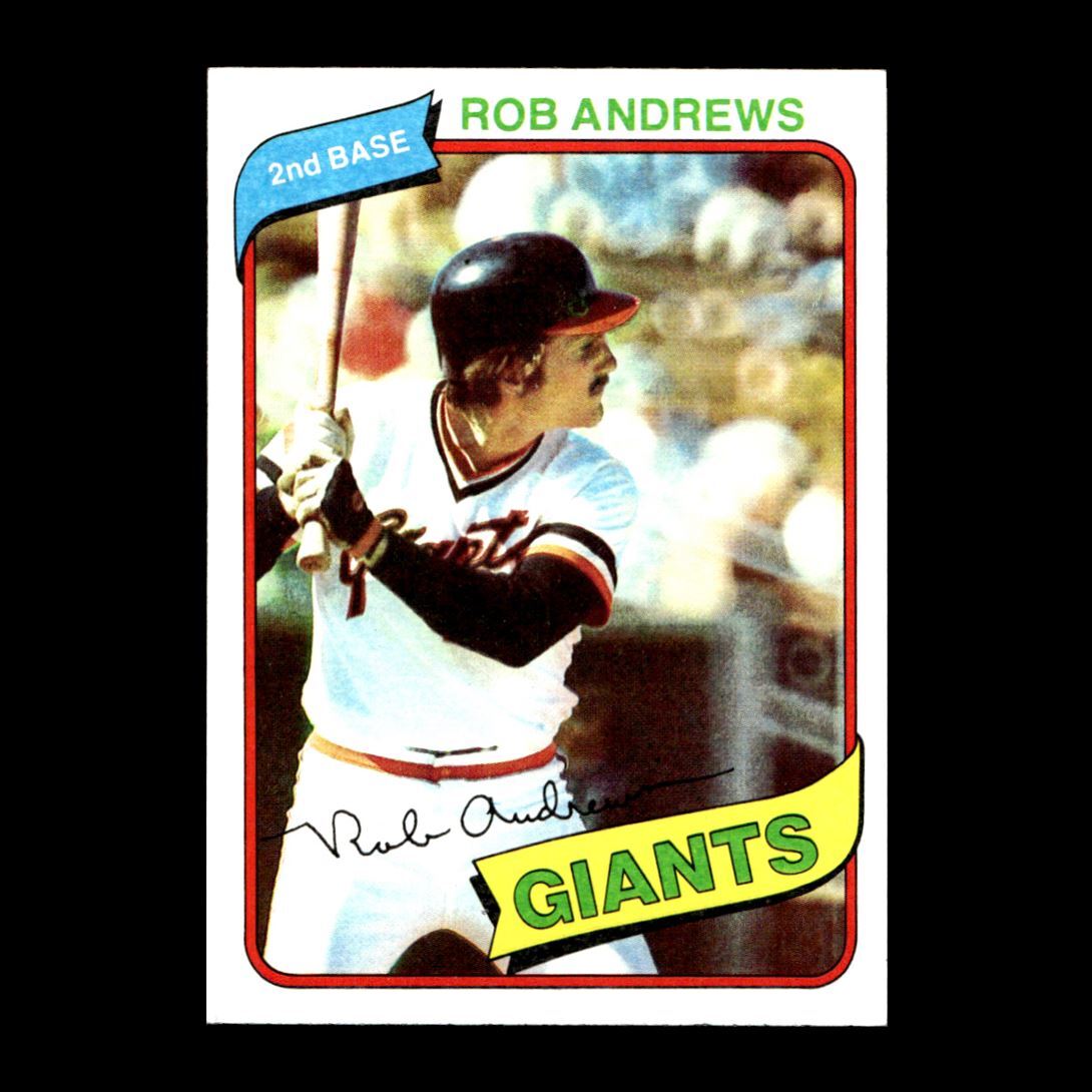 Rob Andrews 1980 Topps San Francisco Giants #279 Great Condition! 13 | eBay