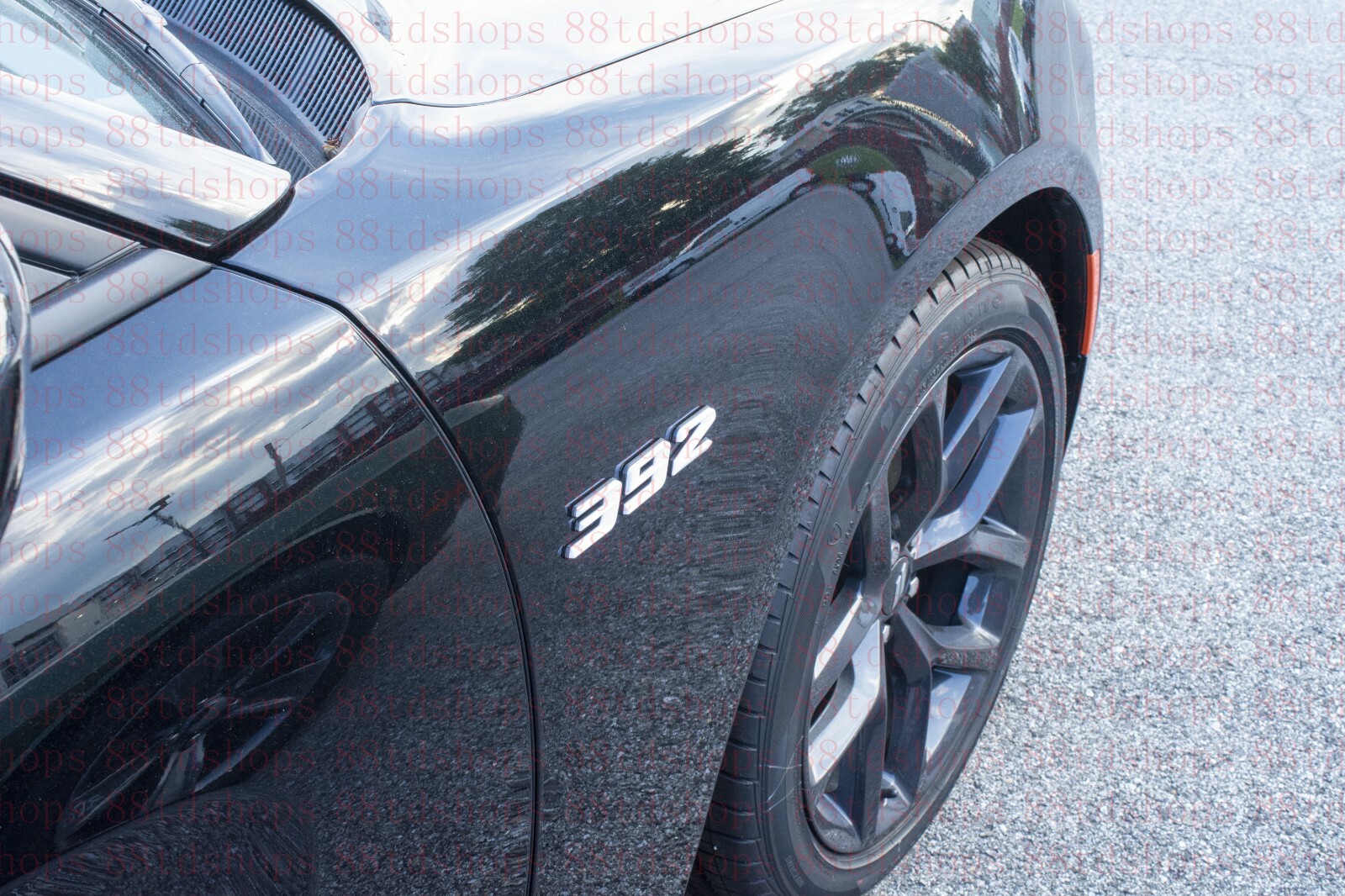 2x White black 392 Emblems 392 Side Fender Badge 3D for 392 Emblem | eBay