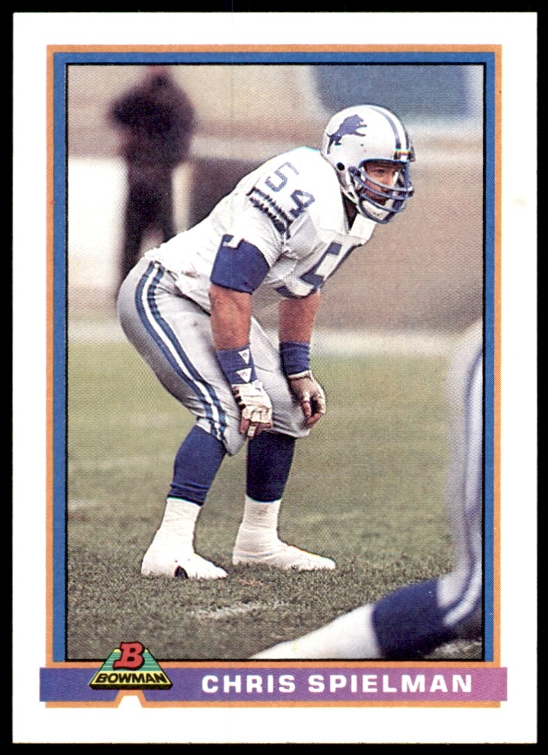 1991 Bowman #156 Chris Spielman LIONS | eBay