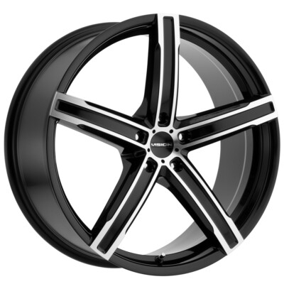Vision 469 Boost 15x6.5 4x100 +38mm Black/Machined Wheel Rim 15" Inch ...