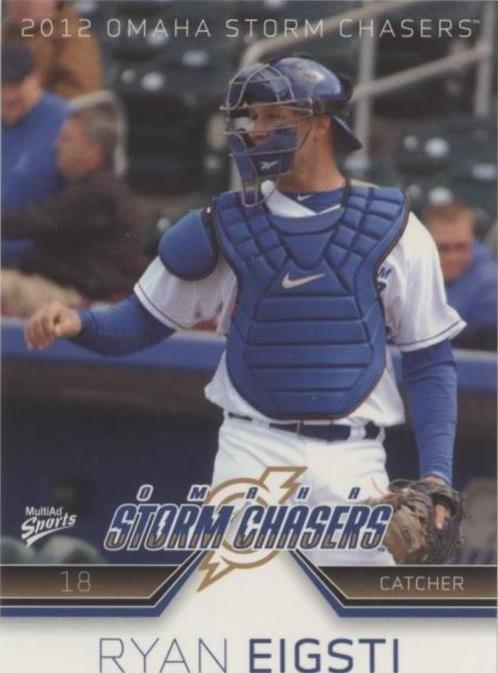 2012 Multiad Sports Omaha Storm Chasers - #9 Ryan Eigsti (RC) for sale online | eBay