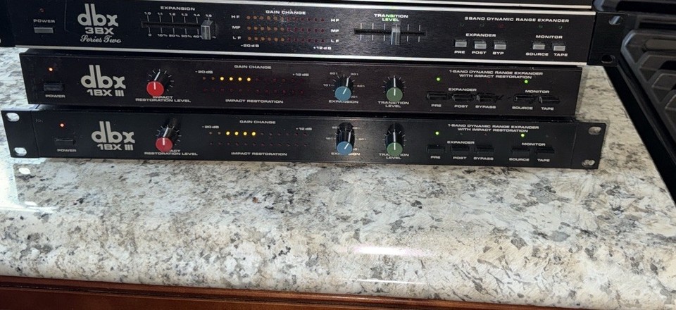 DBX 1BX III Dynamic Range Expander with Impact Restoration Rack Mount ...
