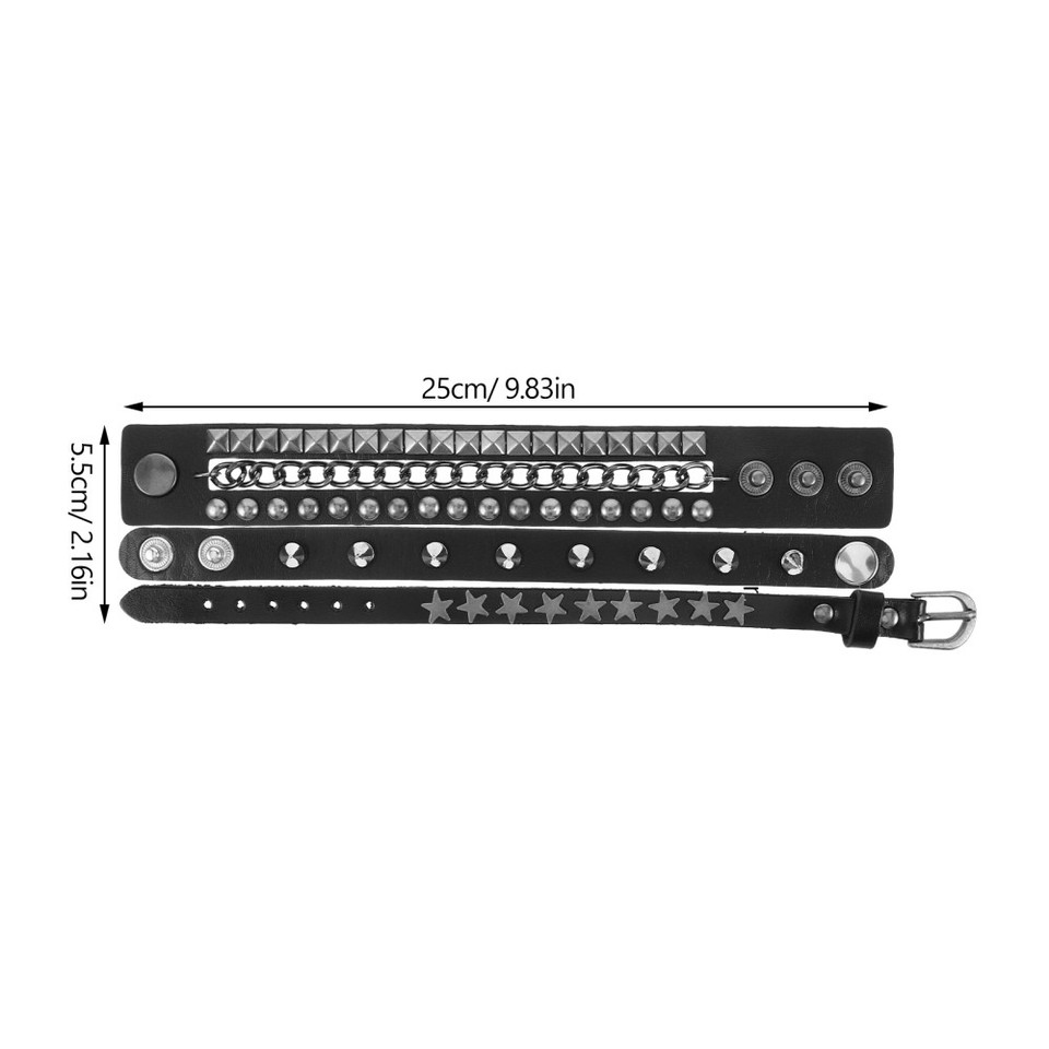 Nietenarmband Punk Besetztes Gefälschte Lederarmbänder Vintage Fake ...