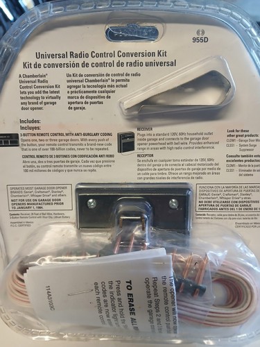 Chamberlain Radio Control Conversion Kit 955D Universal Garage Door ...