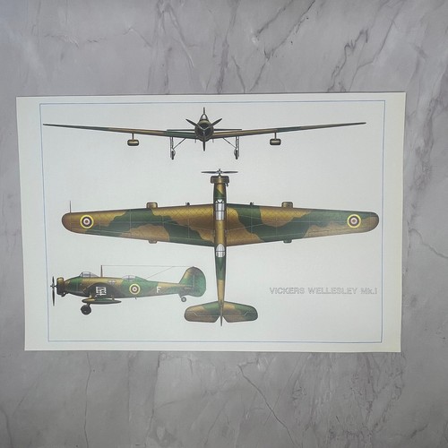 Vickers Wellesley Mk.1 Aircraft Vintage WWII Plane 1933-37 Art Print ...