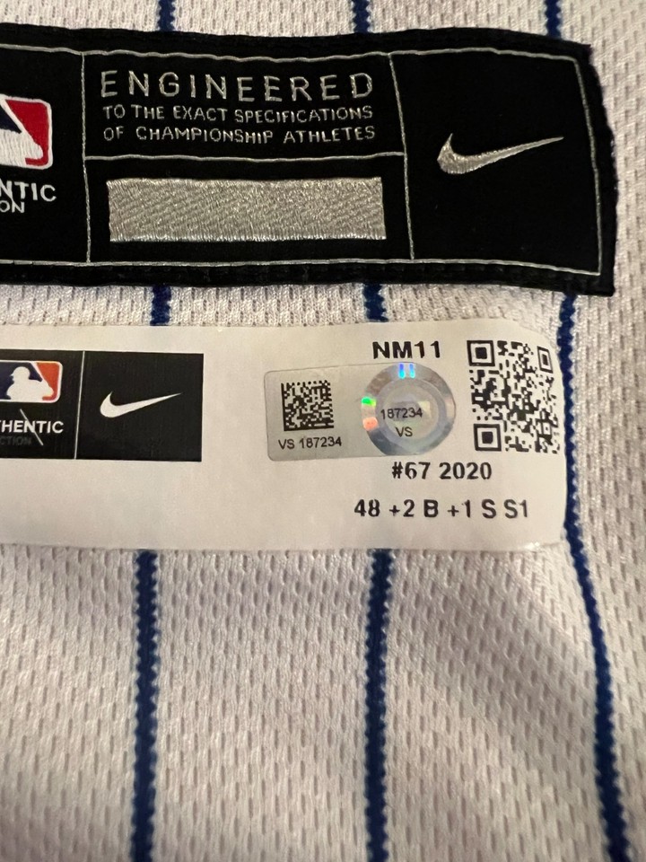 SETH LEGO Nike TEAM ISSUED GAME USED WORN NEW YORK METS Jersey 48 2020 ...