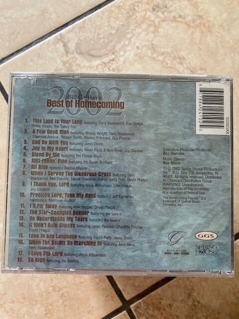 Best of Homecoming 2002 by Bill Gaither (JA919) 617884241025 | eBay