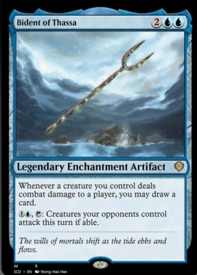 1 x Bident of Thassa - Starter Commander Decks - NM-Mint - MTG | eBay