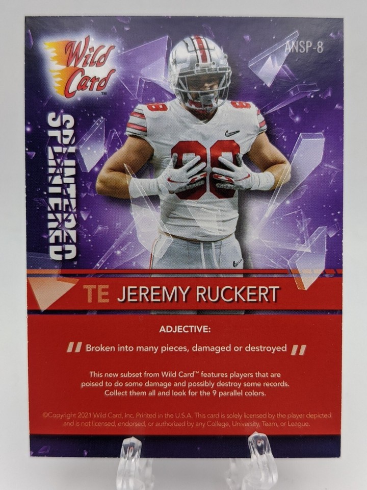 💥Jeremy Ruckert 2021 WILD CARD ALUMINATION COLLEIGATE EDITION ...