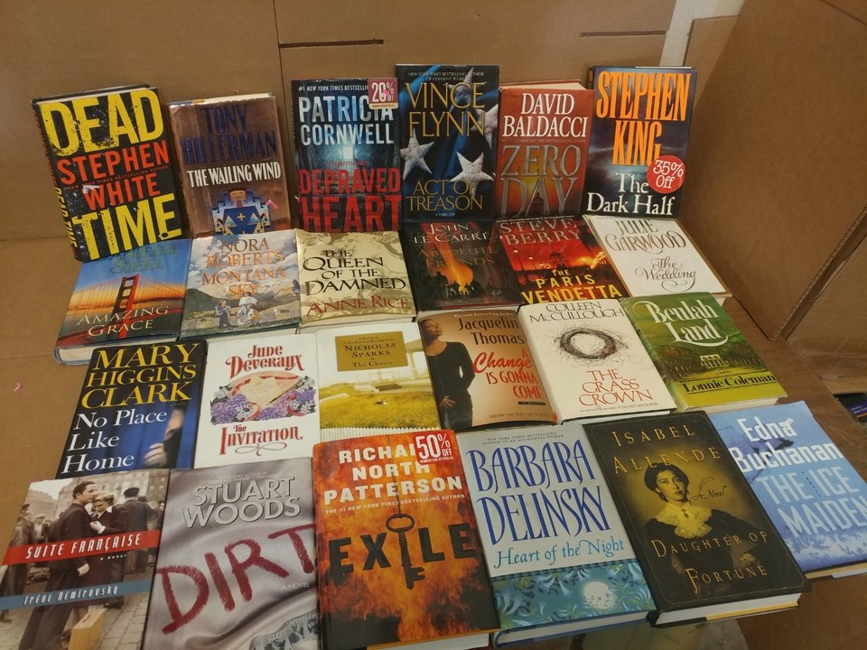 Lot of 100 Action Mystery Romance Thrill Literature Hardcover Novel ...