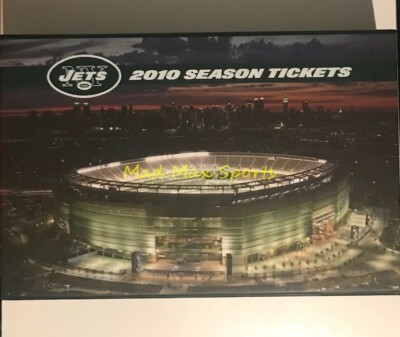 New York NY JETS 2010 Inaugural SEASON Unused TICKET Stub BOOKLET w/Box ...