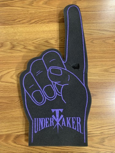 Vintage WWF WWE Wrestling 1997 THE UNDERTAKER Dark Daze FOAM FINGER ...