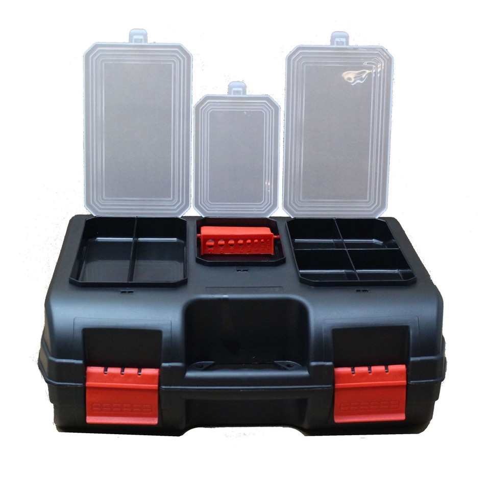 NEW Plastic Power Tool Storage Case Box With Or Without Parts Organiser ...