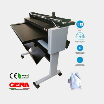 Automatic drawing folding machine for large documents A0 + cutter ...