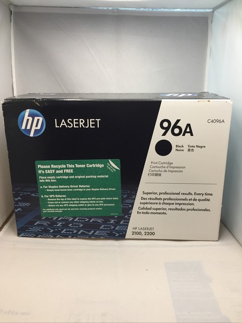 HP 96A (C4096A) Black Toner for sale online | eBay