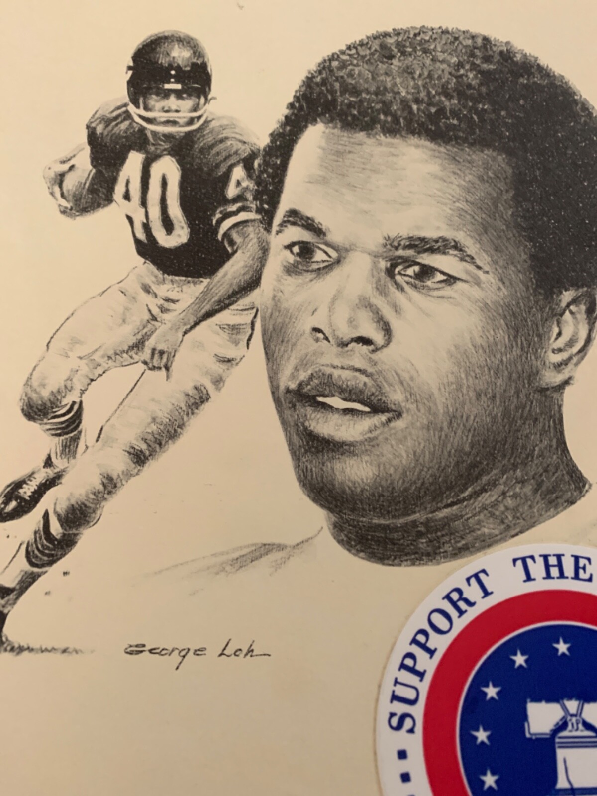 Collectible Gayle Sayres sketch by George Loh approx 8x10 | eBay