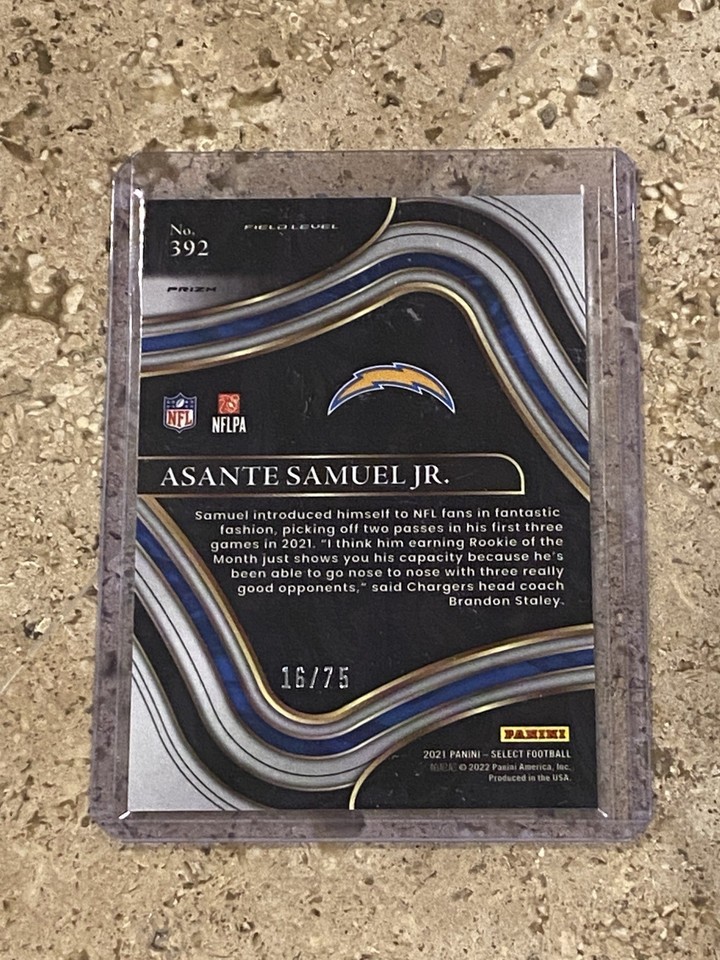 d /75 - 2021 Select Field Level Tri-Color Prizm Asante Samuel Jr RC PWE ...