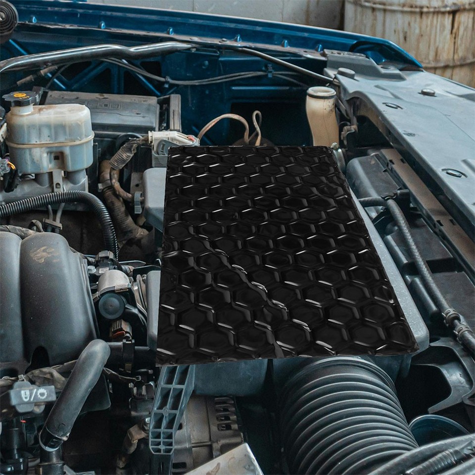 2 Pcs Noise Reduction Material Damping Sheet for Cars Butyl Dampener ...