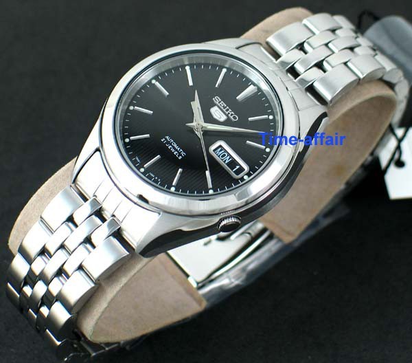 New SEIKO 5 Automatic SNKL23K1 SNKL23 21 Jewels Black Dial Men Watch | eBay
