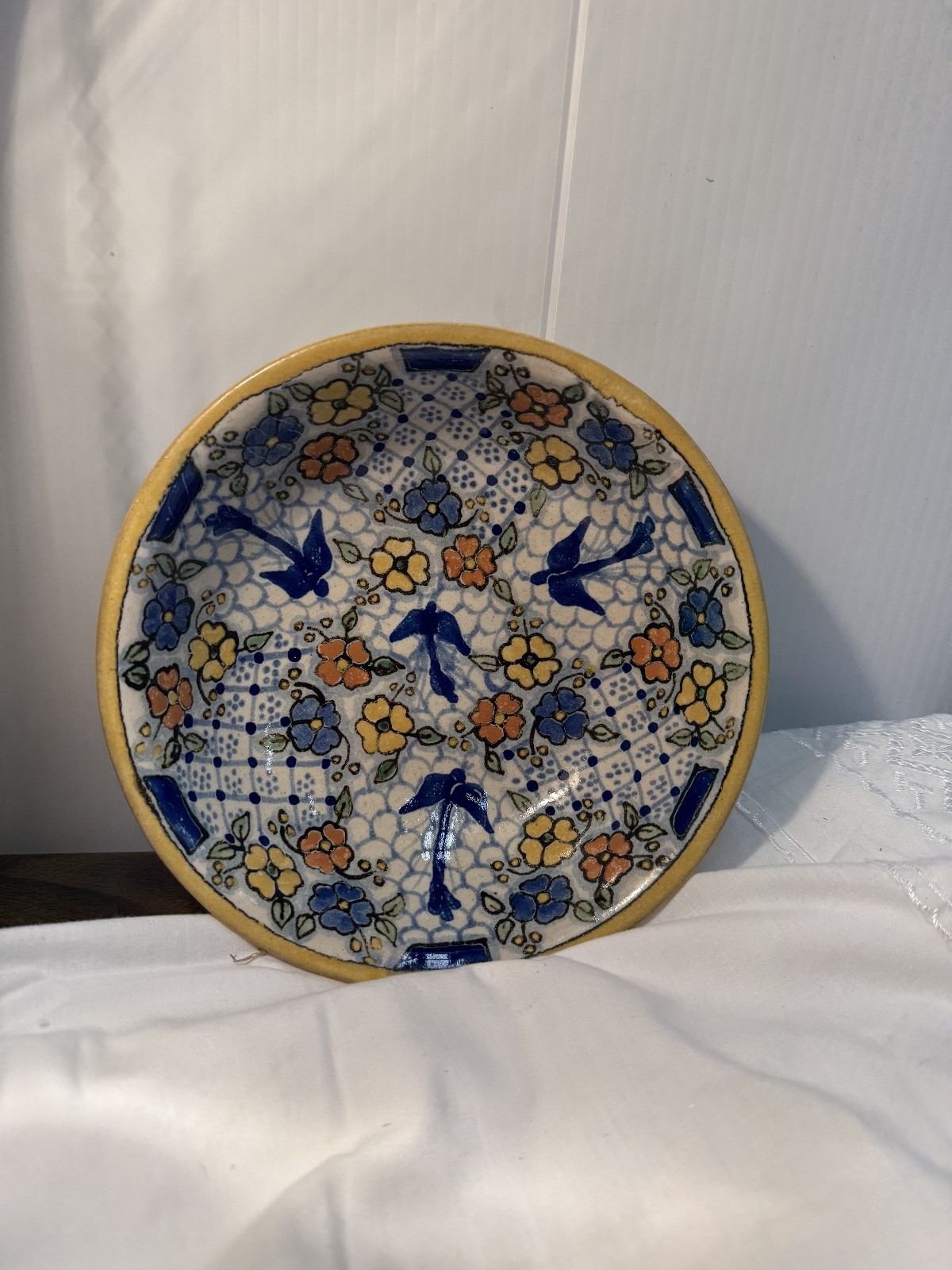 Talavera Uriate Mexico Bowl 7 Art Pottery Puebla Folk Art Signed Ebay